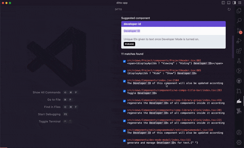 We built a VS Code extension to streamline dogfooding at Ditto